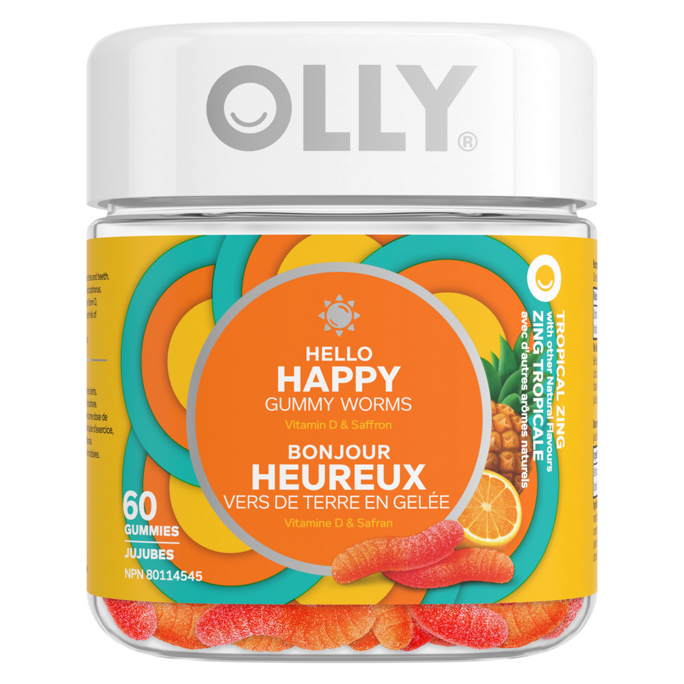 Hello Happy Gummy Worms – OLLY Canada