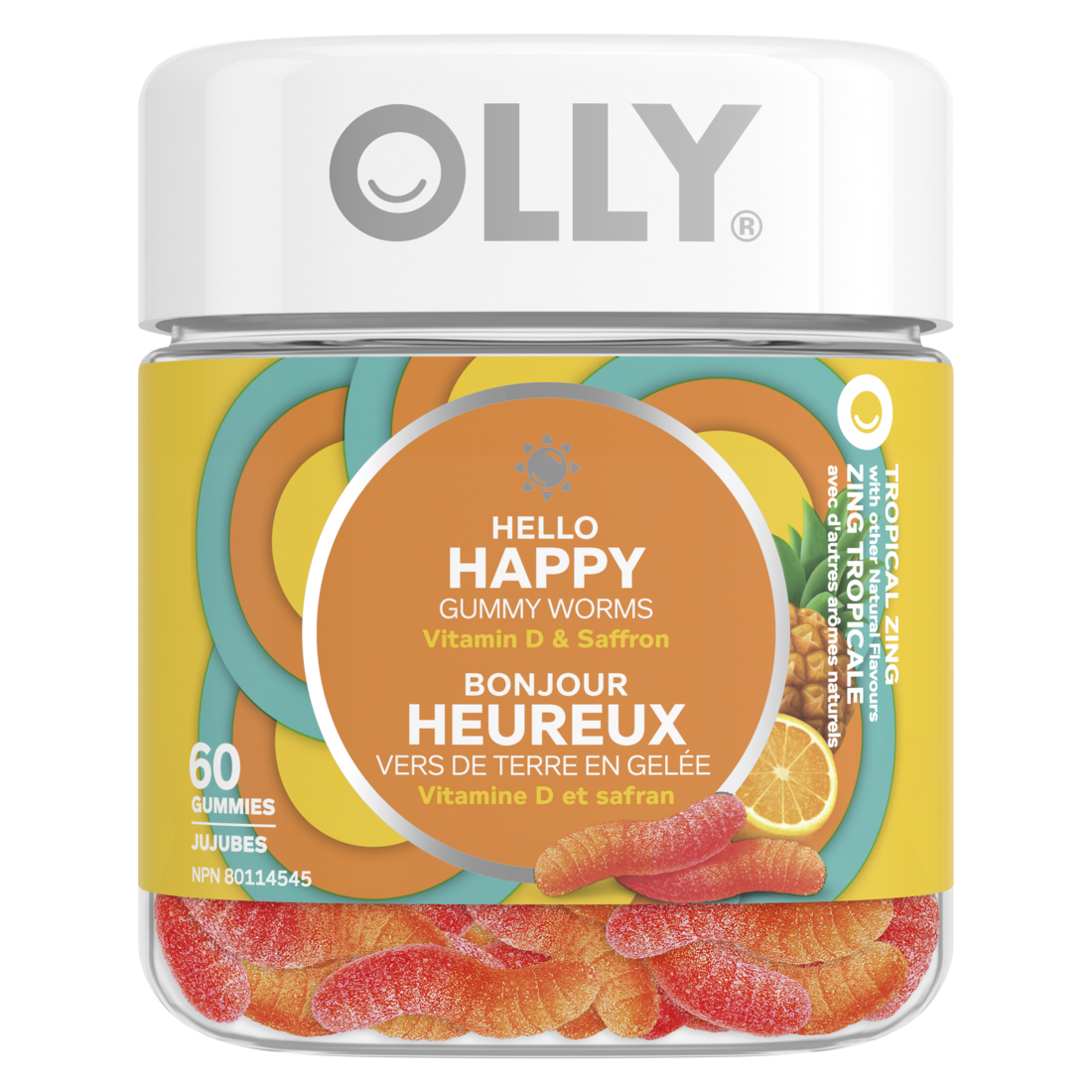Hello Happy Gummy Worms – OLLY Canada
